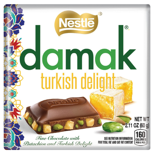 Damak Turkish Delight Chocolate Bar 6X60G – Mazovia Brands