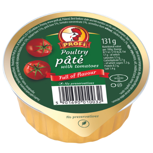 Profi Chicken Pate Tomato 15X131G – Mazovia Brands