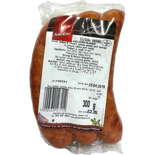 Sokolow Slaska -Silesian Sausage (300G) (SINGLE) – Mazovia Brands